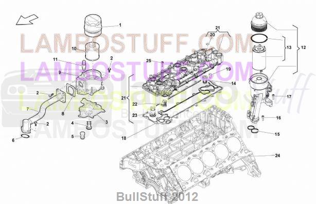 2004 Lamborghini GALLARDO COUPE USA OIL FILTER (115.01.00)