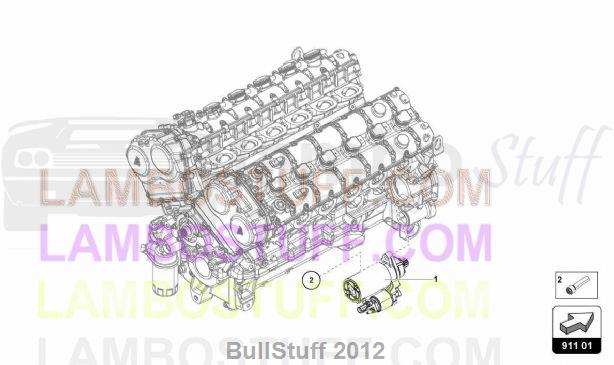2013 Lamborghini AVENTADOR LP700-4 ROADSTER USA STARTER (911.01.00)