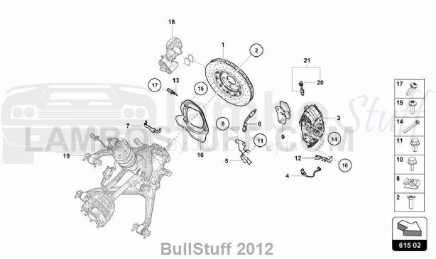 2018 Lamborghini HURACAN LP610-4 COUPE USA CERAMIC BRAKE DISC (615.02.00)